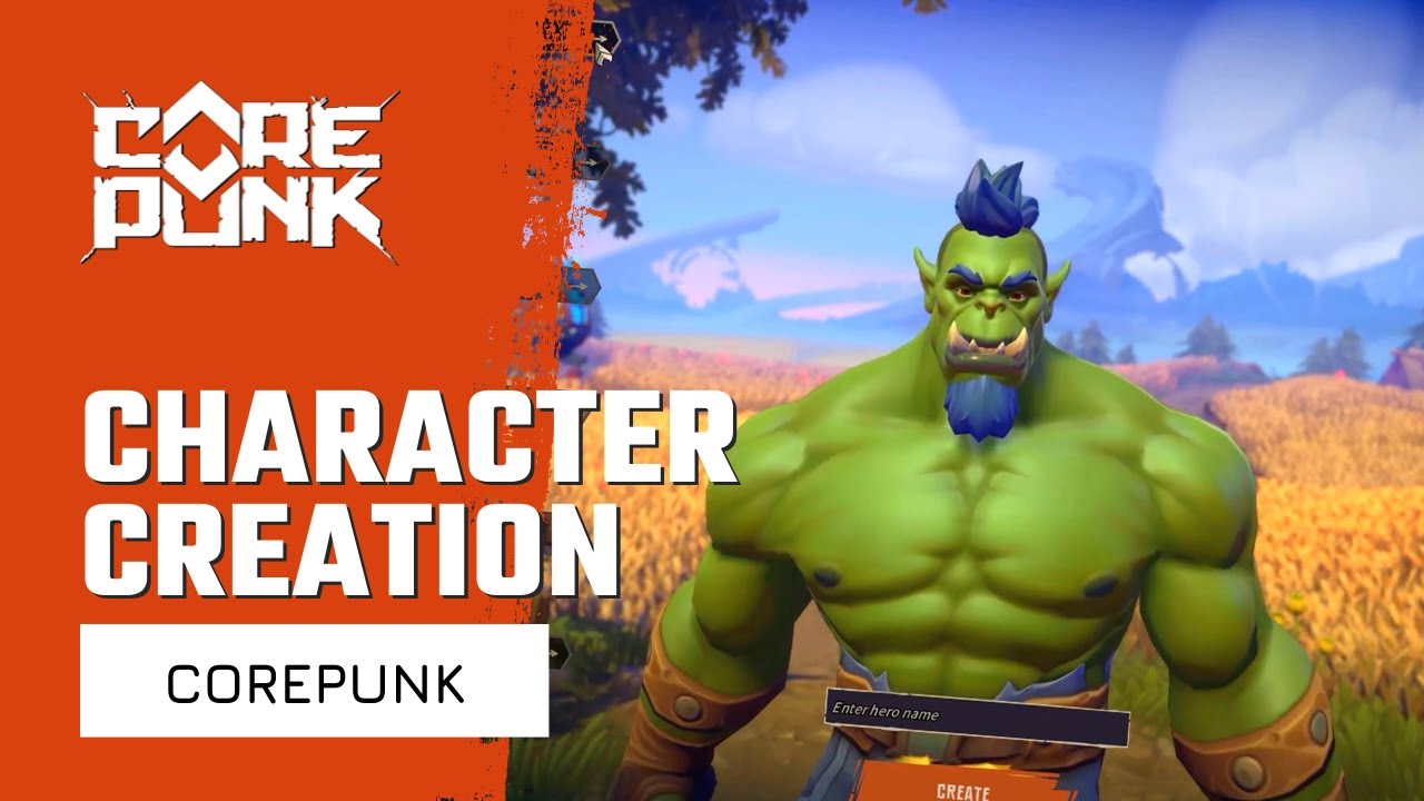 Corepunk Character Creation Gameplay First Look - Hero Customization ...
