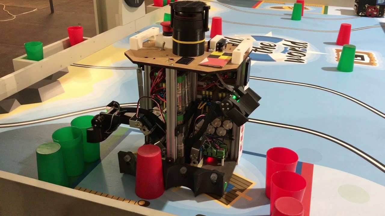 Coupe de France de Robotique 2020 - test - YouTube