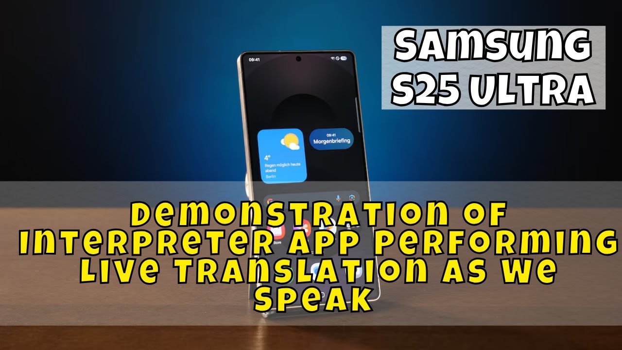 Demonstration of Interpreter App Performing Live Translation As We ...