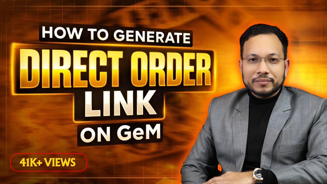 Direct Order on GeM | Prepare Direct Order Link on GeM | Direct order ...