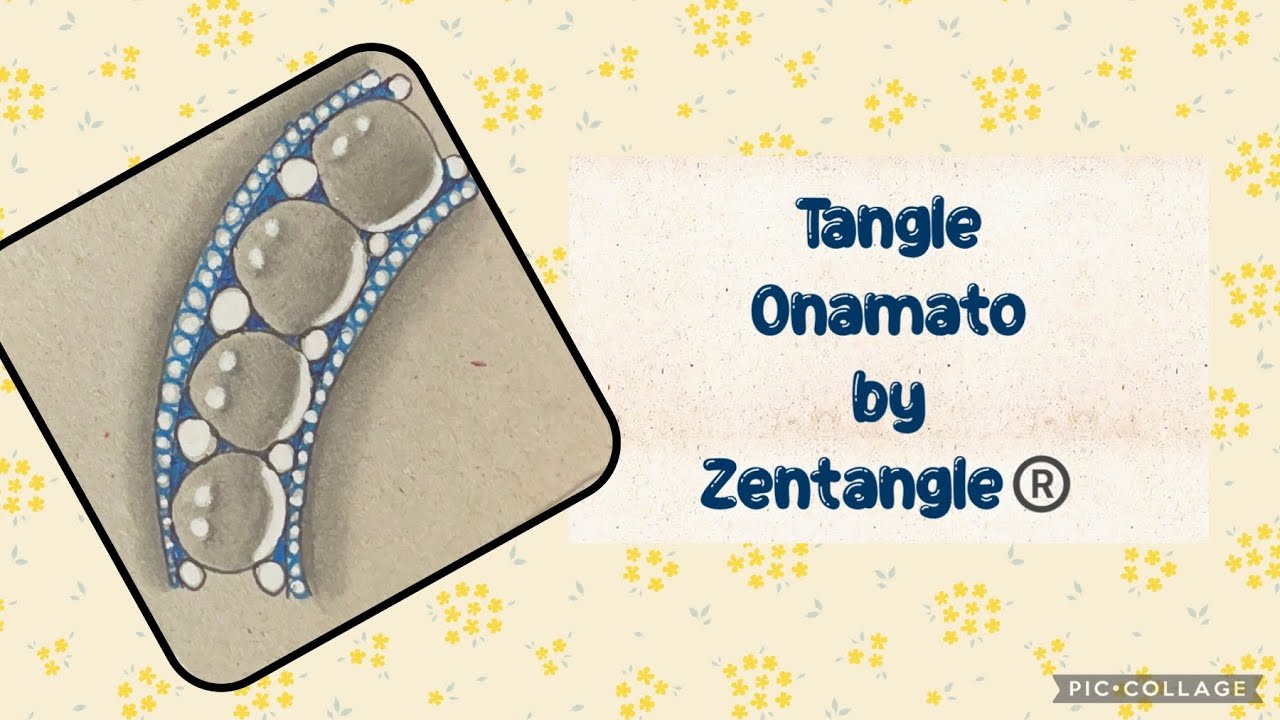 Tangle Onamato by Zentangle®️ Zentangle patterns, tangles, Zentangle Inspired art - YouTube
