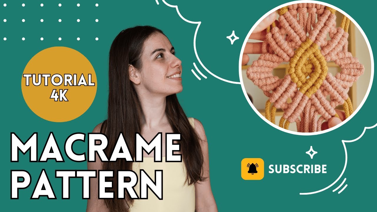 DIY Macrame Flower | Advanced Level | Tutorial 4K - YouTube