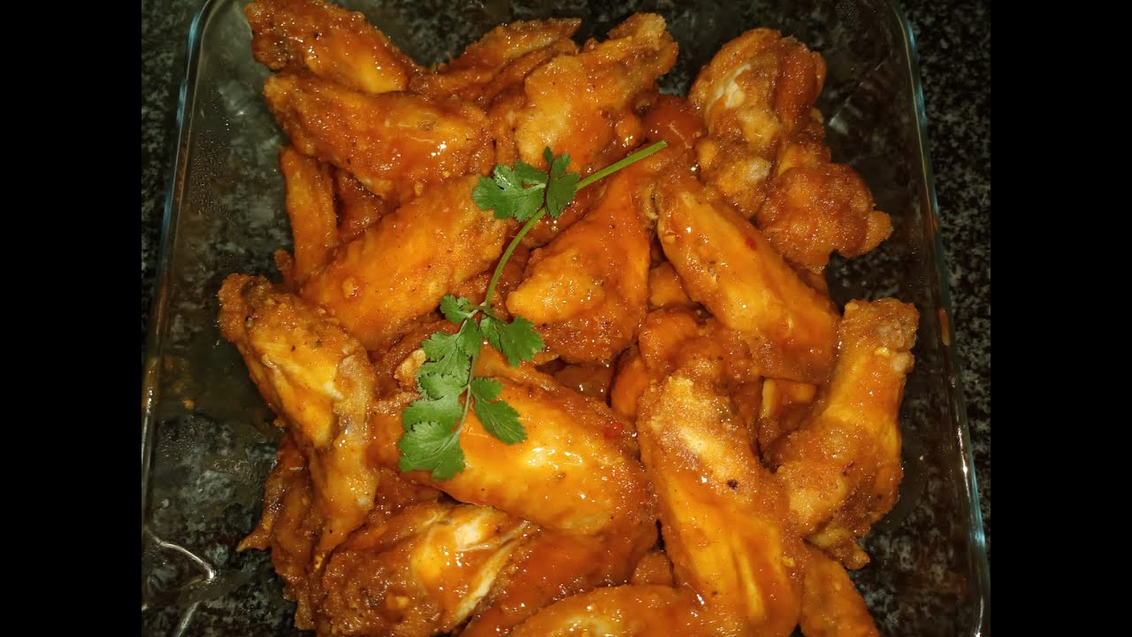 Sweet and Spicy- Spicy Sriracha Chicken Wings - YouTube