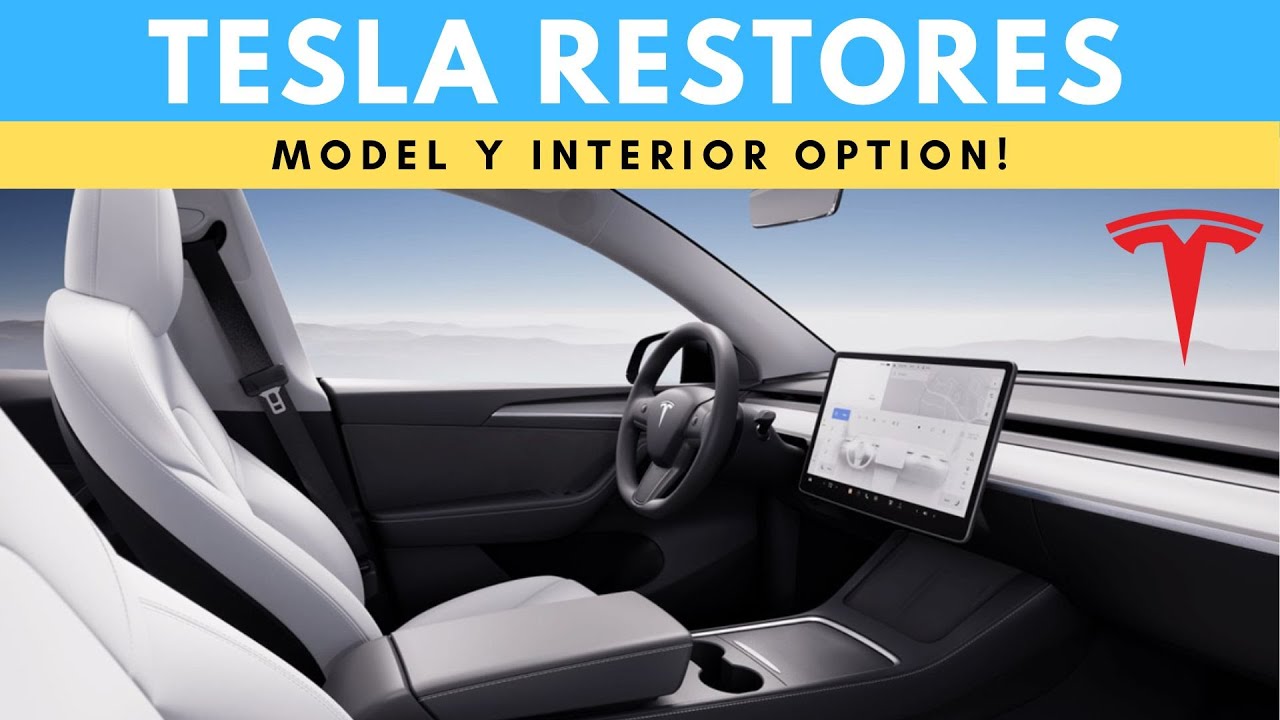 Tesla Restores Model Y Interior Option & More Updates! - YouTube
