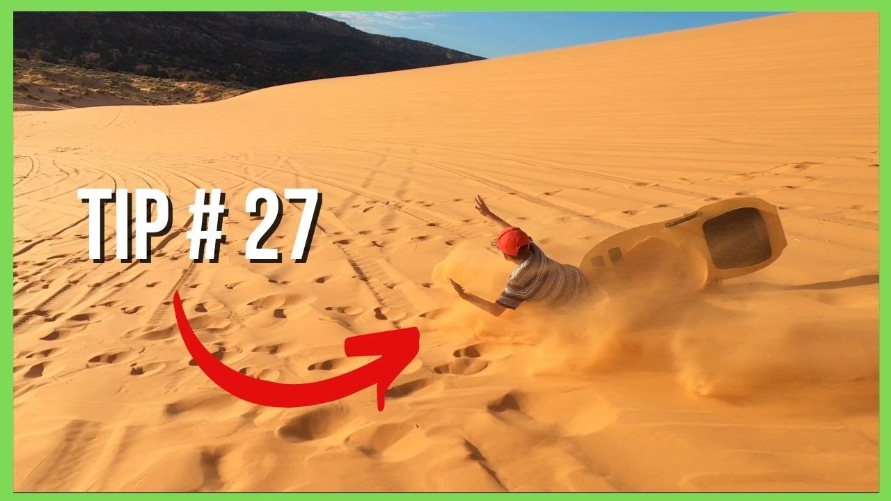 How to Sand Sled | Top Tips from Coral Pink Sand Dunes State Park - YouTube