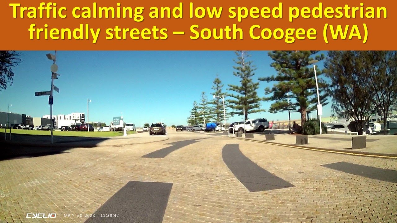 Traffic calming and low speed pedestrian friendly streets - YouTube