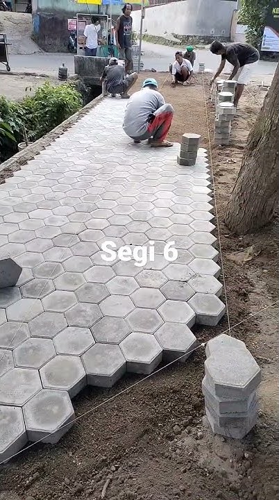 Tutorial Pemasangan Paving Segi 6 Youtube