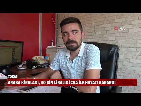 Araba kiraladı, 40 bin liralık icra ile hayatı karardı