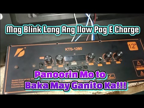 KTS-1280 Portable Speaker (mag Blink lang Ang Charging Led) Panoorin?#share #repair #kts