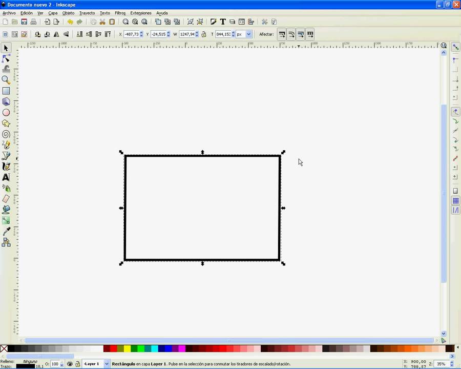 Curso Inkscape 5 - Mover, escalar, rotar e inclinar objetos - YouTube