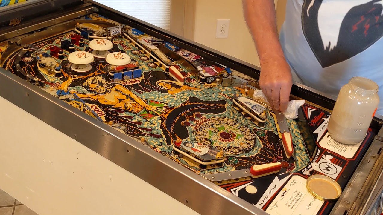Pinball playfield wax for more lively performance while protecting the ...