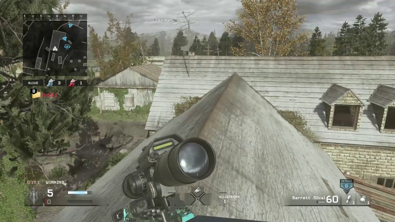 CoD 4: Remastered - Overgrown GB Trickshot for the Win - YouTube