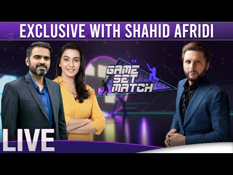 LIVE 🔴 Game Set Match with Sawera Pasha | Shahid Afridi | SAMAA TV | 12th September 2022
