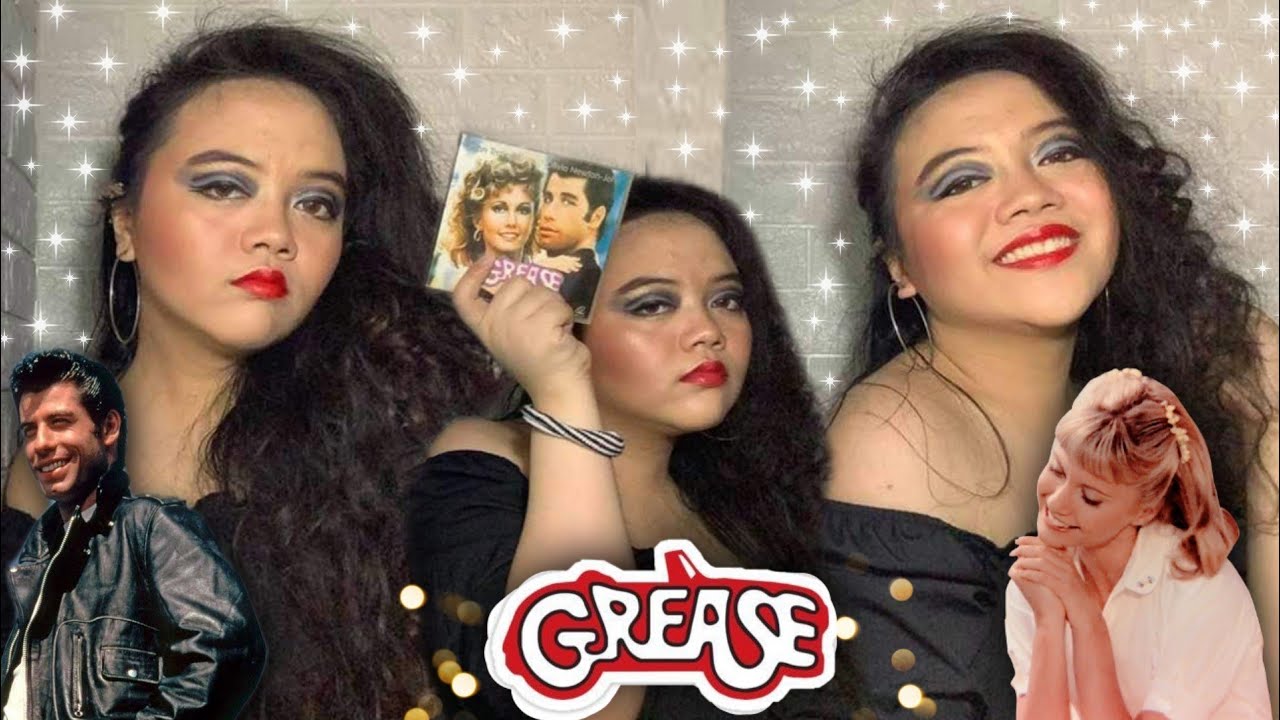 "Grease 1978" Inspired Hair Makeup (Makeup Tutorial #25) - YouTube