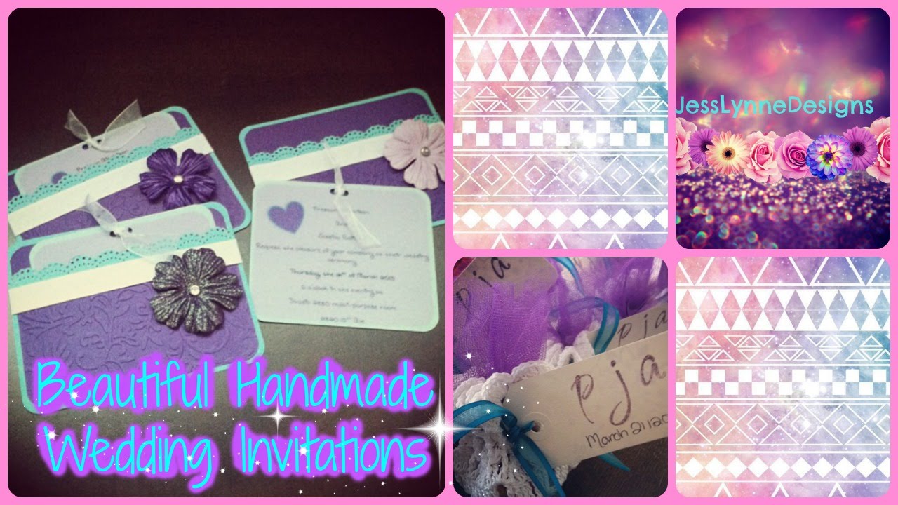 Cute Homemade Wedding Invitations - YouTube