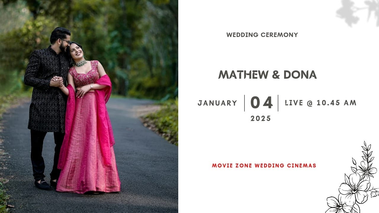 MATHEW & DONA || WEDDING || LIVE STREAMING || 04.01.2025 || TIME - 10. ...