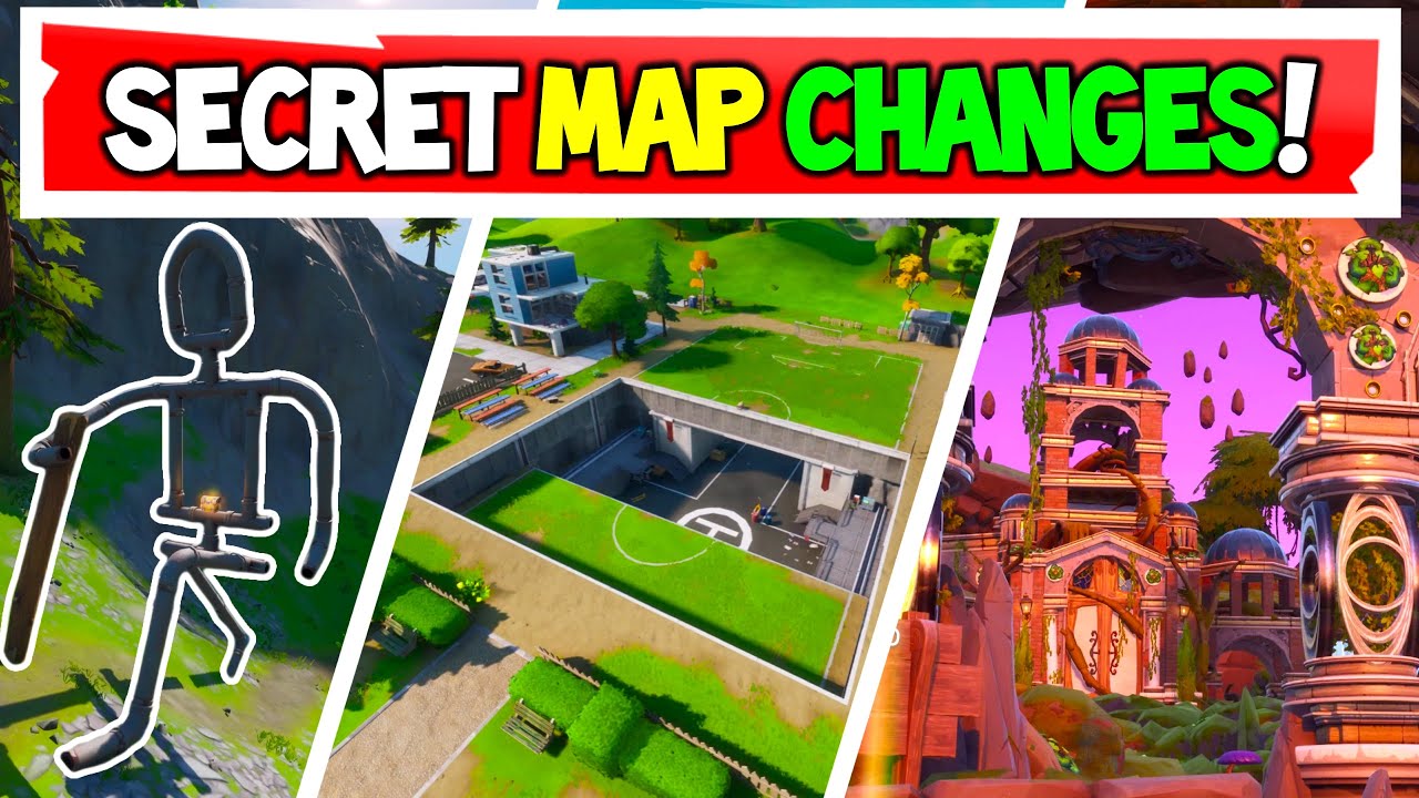 Fortnite All SECRET MAP CHANGES in v12.20 "Bunker Opening" + "St ...