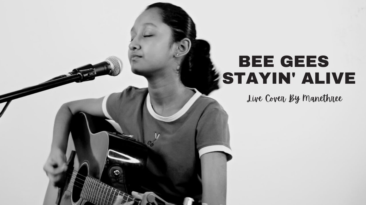 Bee Gees - Stayin' Alive Live Cover By Manethree - YouTube
