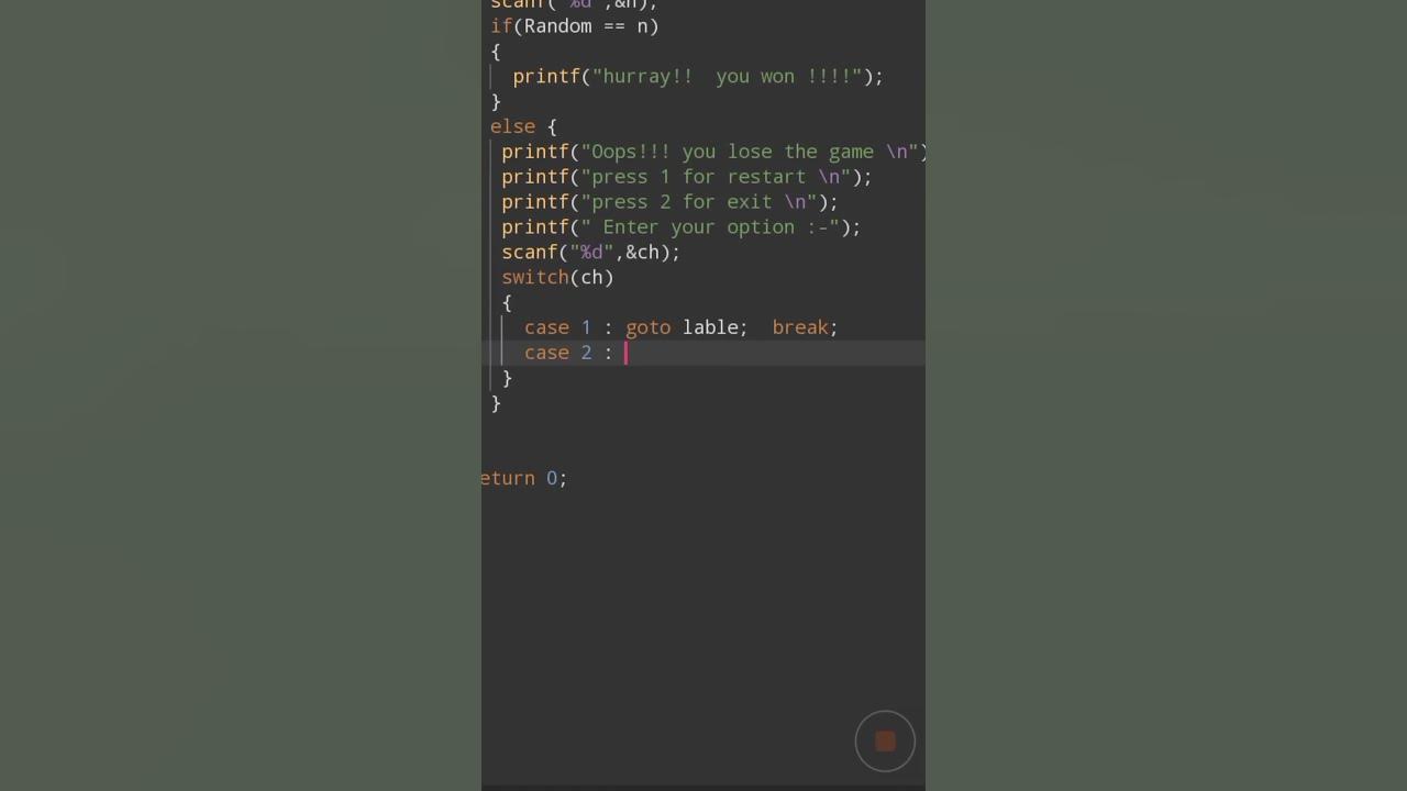 How To Make A Game Using Cprogramming Computerscience Programmingtips Youtube