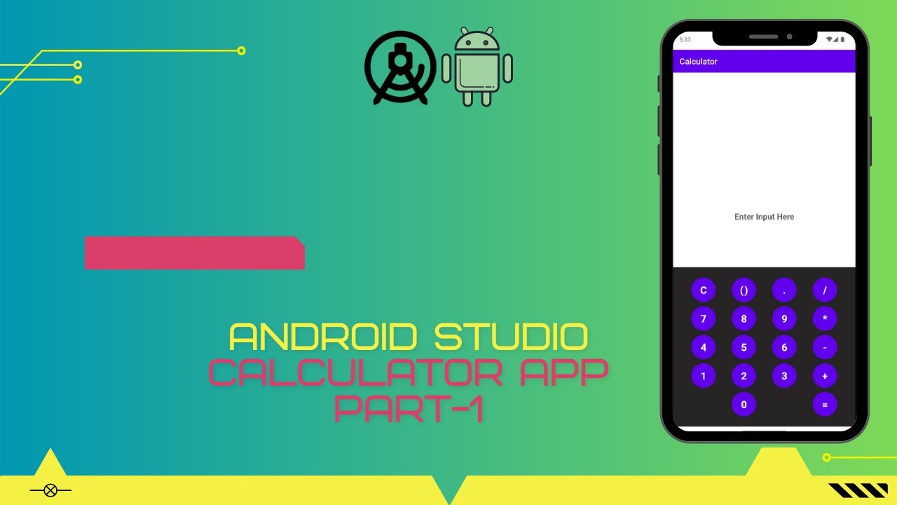 Calculator App Part-1 : Designing Layout | Android Studio | JAVA - YouTube