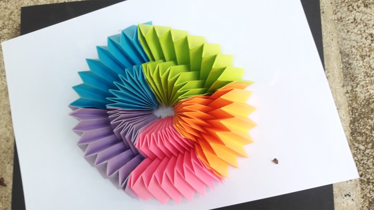 Origami Magic Circle Fireworks | Easy Paper Crafts | Paper DIY ...