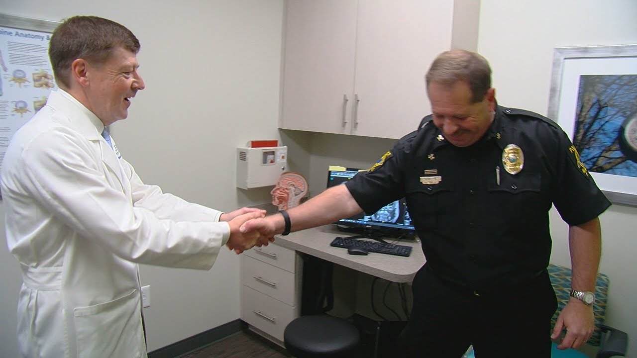 Local surgery team puts police chief back on the path to good health ...