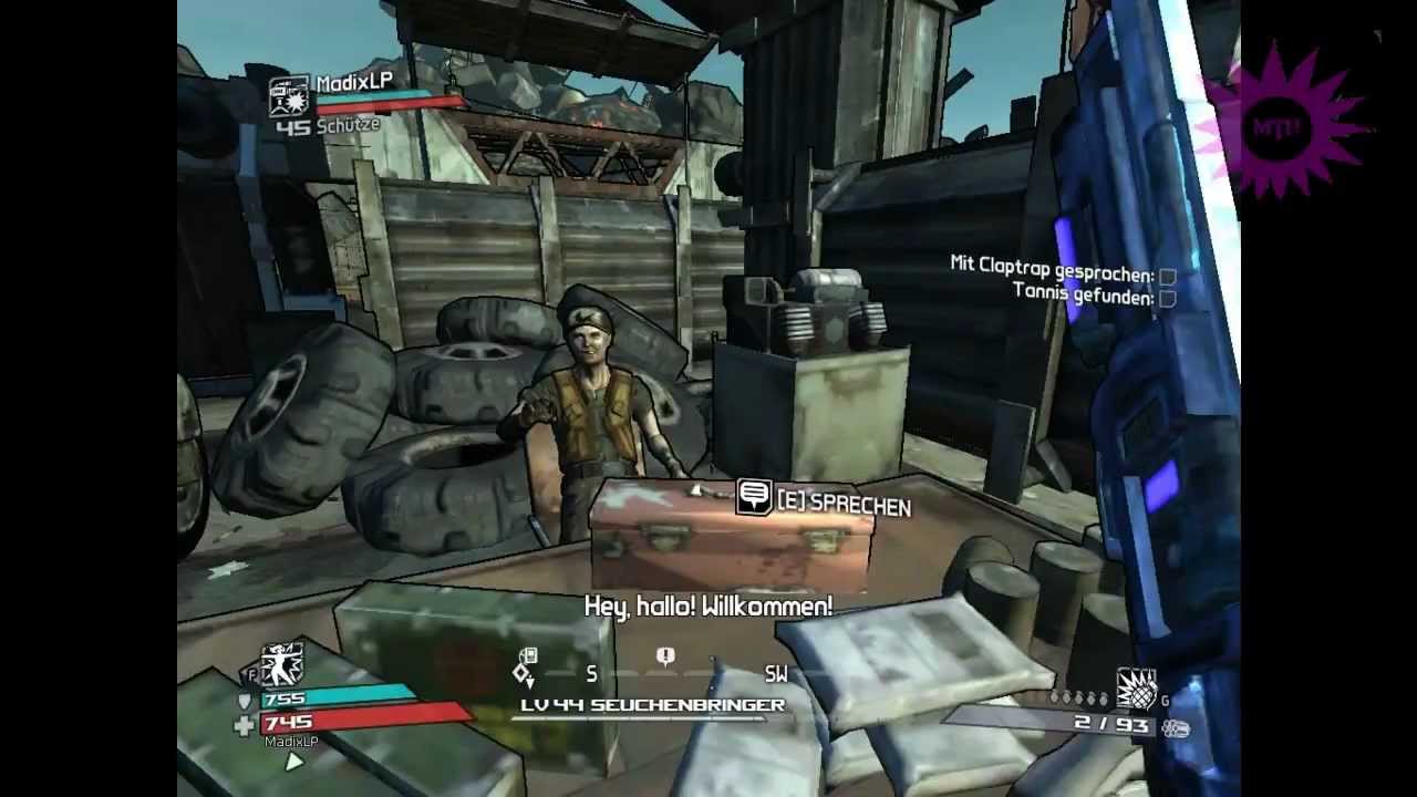 Let´s Play Together Borderlands Part 8 Mothrakk - YouTube