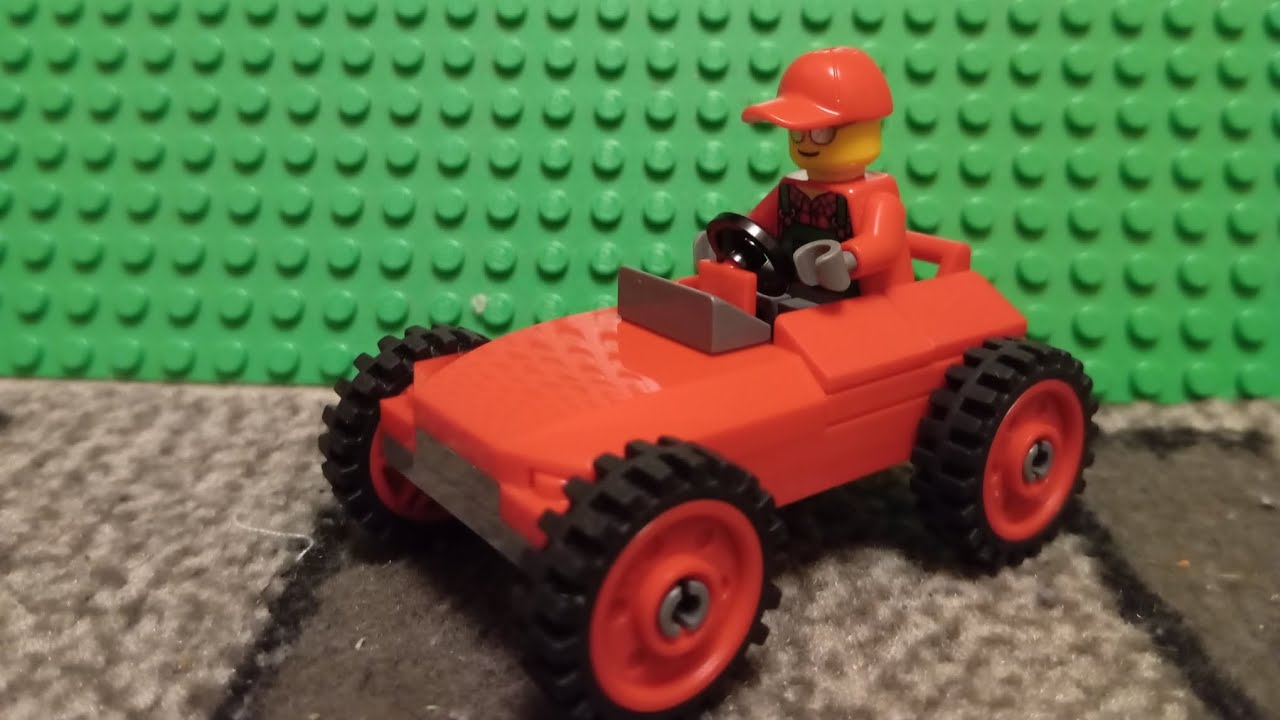 Lego small red car build(tutorial) - YouTube