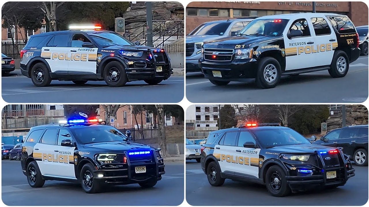 Paterson Police Response Units 125,CSI-1,111,110 Responding on Memorial ...