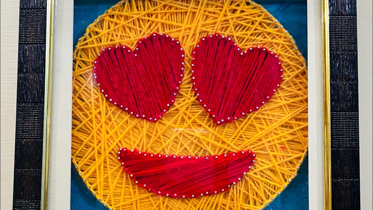 easy string art#emoji #artist #art#stringart #viral #youtube # - YouTube