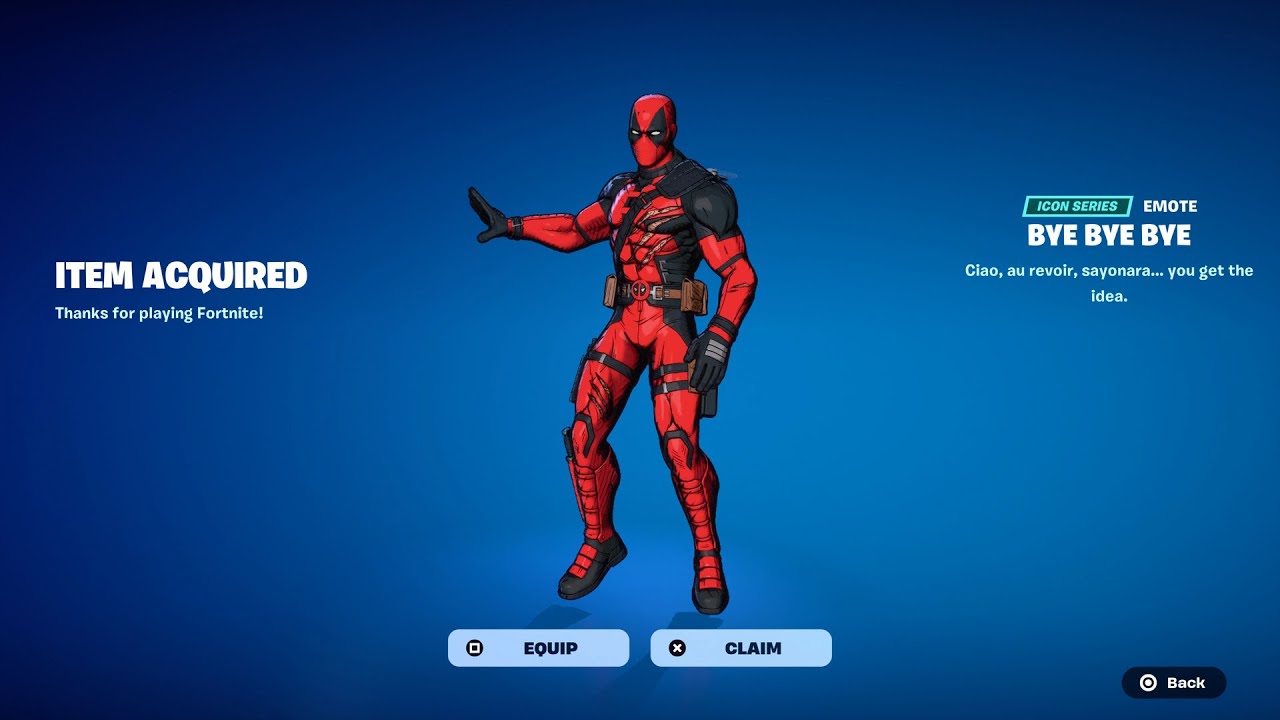How To Get Bye Bye Bye Deadpool Emote NOW FREE in Fortnite! (Free Bye ...