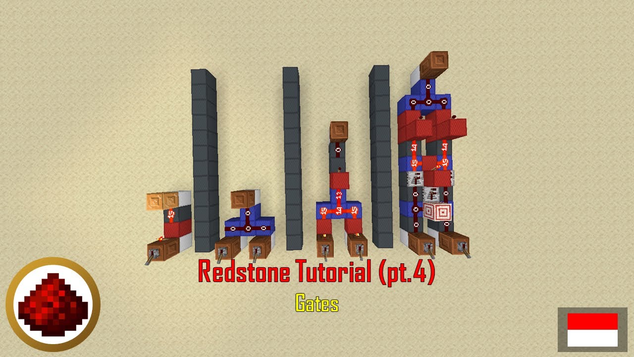 Gerbang Logika (Logic Gates) | Redstone Tutorial (pt.4) - YouTube