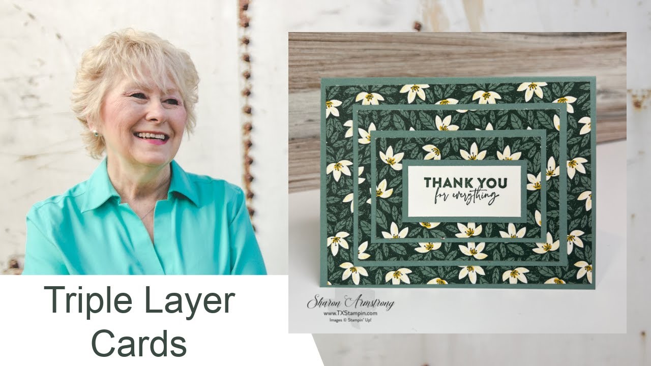 Triple Layer Card Layout: How To Make A Simple Card With Designer - YouTube