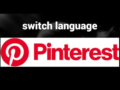 How to change language on Pinterest - YouTube