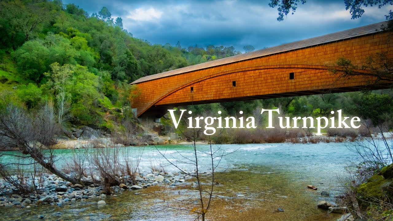 The VIRGINIA TURNPIKE TOLL ROAD- Historic Covered Bridge is the longest ...
