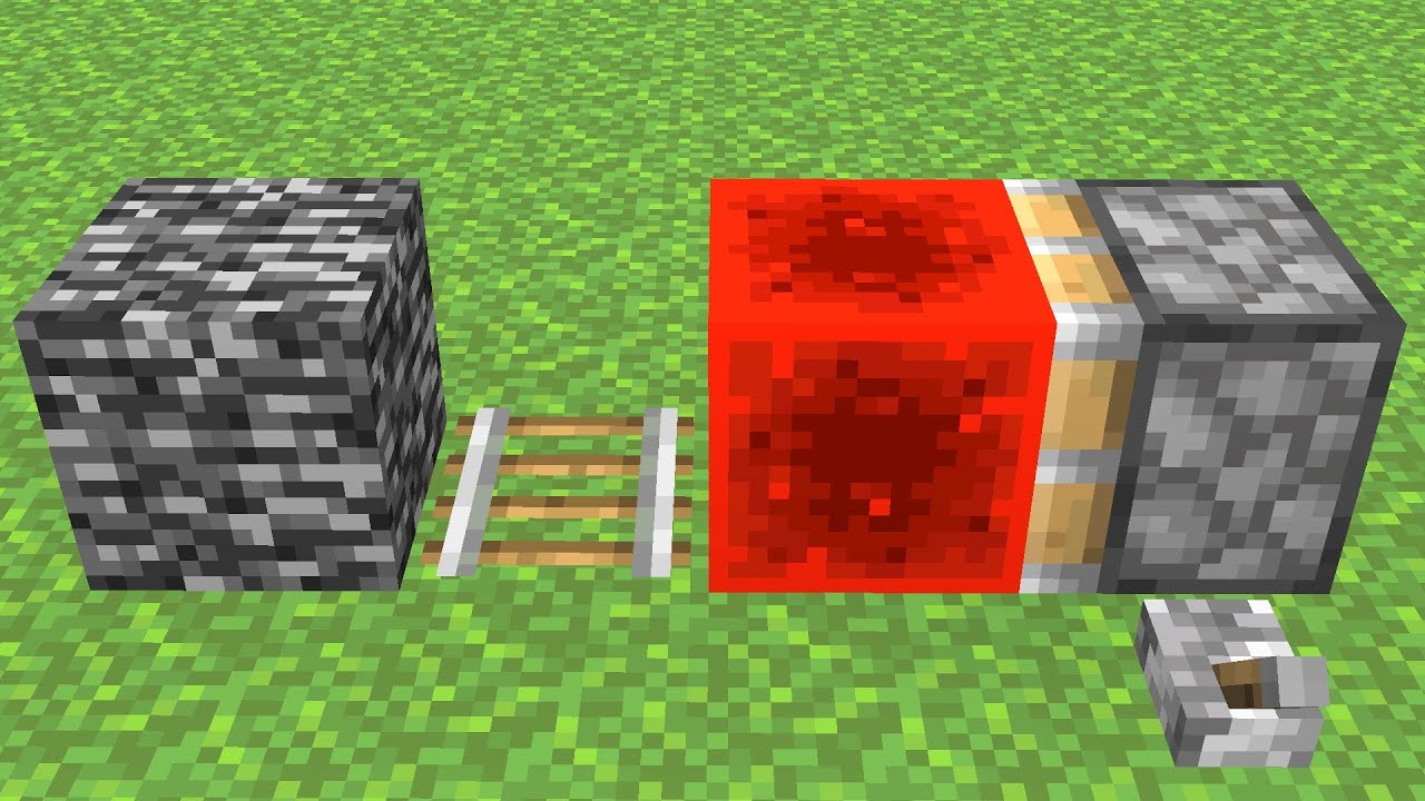 rail + redstone block = ??? - YouTube