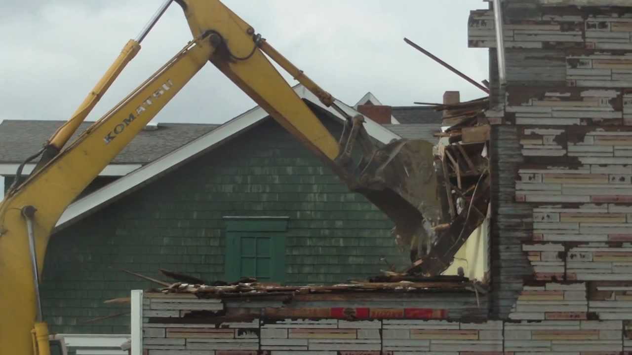 Tore down building 011 - YouTube
