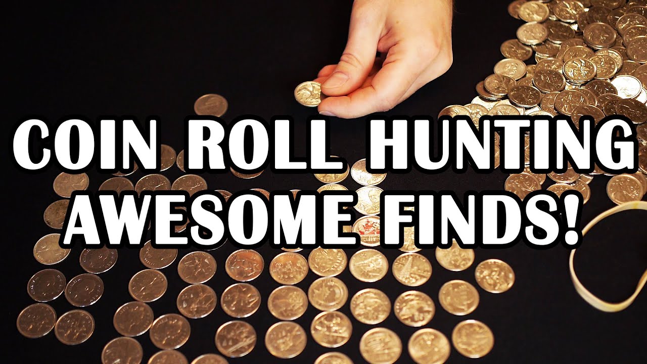 I FOUND SILVER My First Time Coin Roll Hunting - YouTube