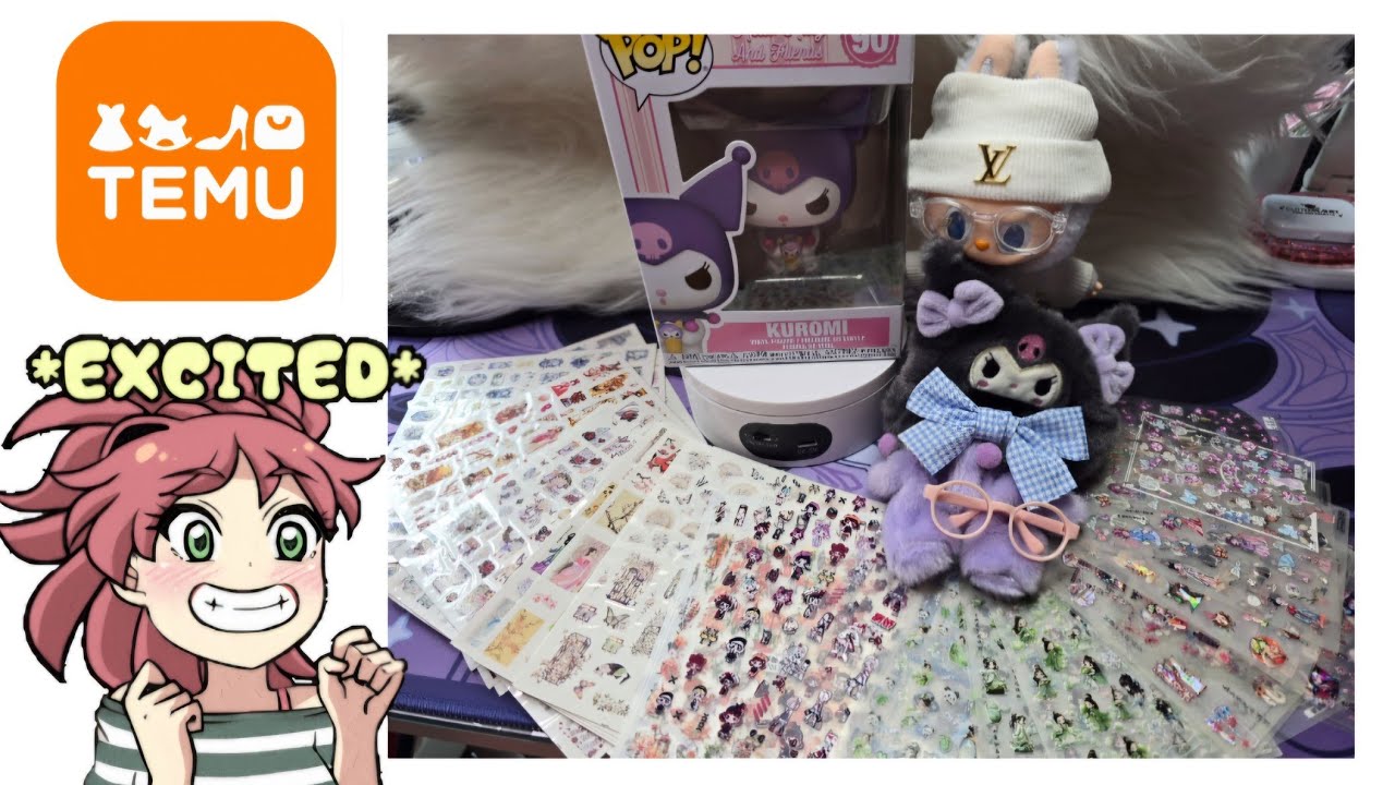 HUGE TEMU STICKER & DECAL NAIL HAUL ☆🎁♡ Friend Mail Birthday Gifts ...