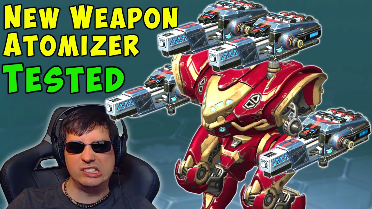 NEW Weapon ATOMIZER Tested GAMEPLAY - War Robots Test Server WR - YouTube