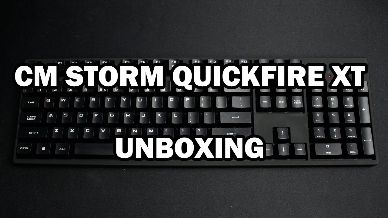 Unboxing Klawiatury CM Storm QuickFire XT (Cherry MX Blue) - HardPC TV ...