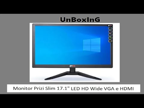 Unboxing: Monitor Slim 17.1" Prizi - YouTube