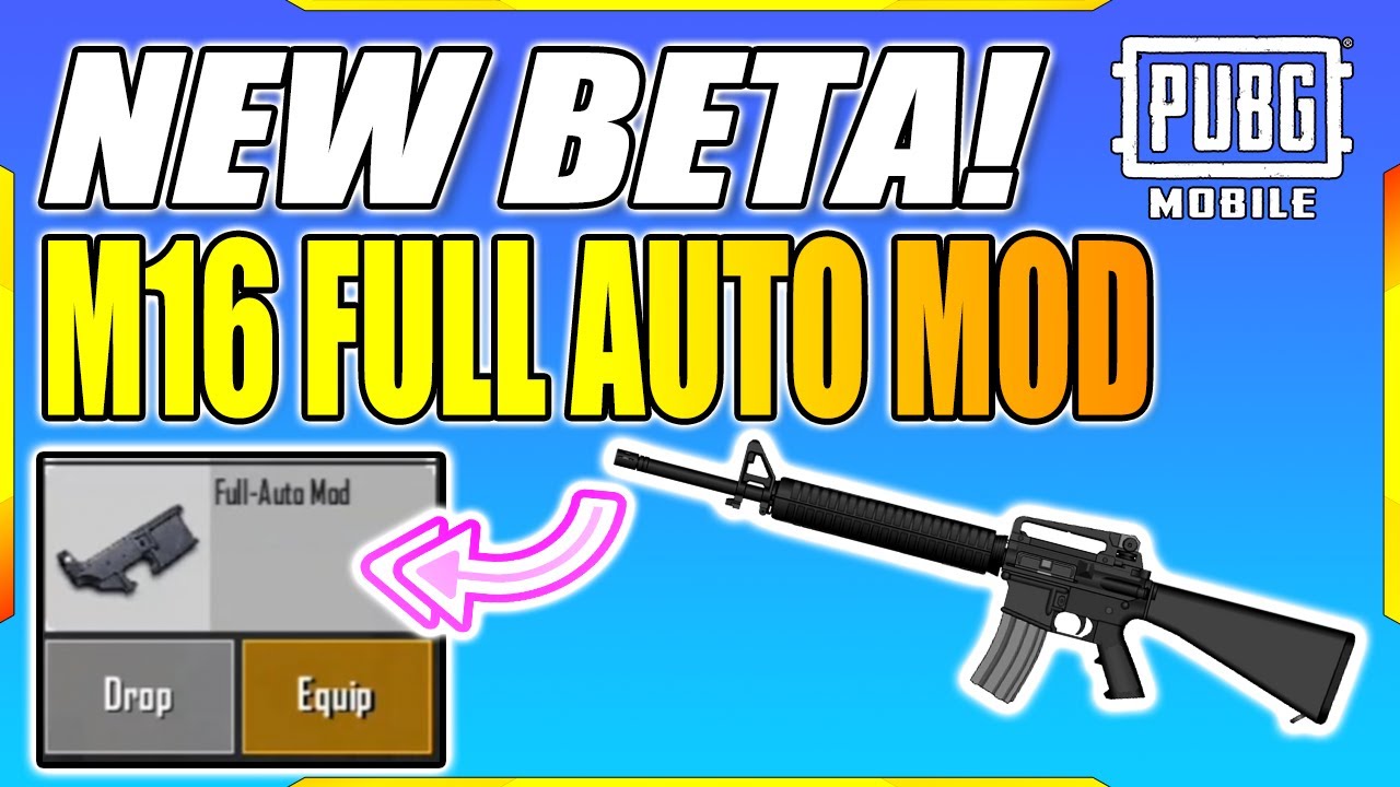 NEW BETA FULL AUTO M16! PUBG MOBILE UPDATE BREAKDOWN! - YouTube