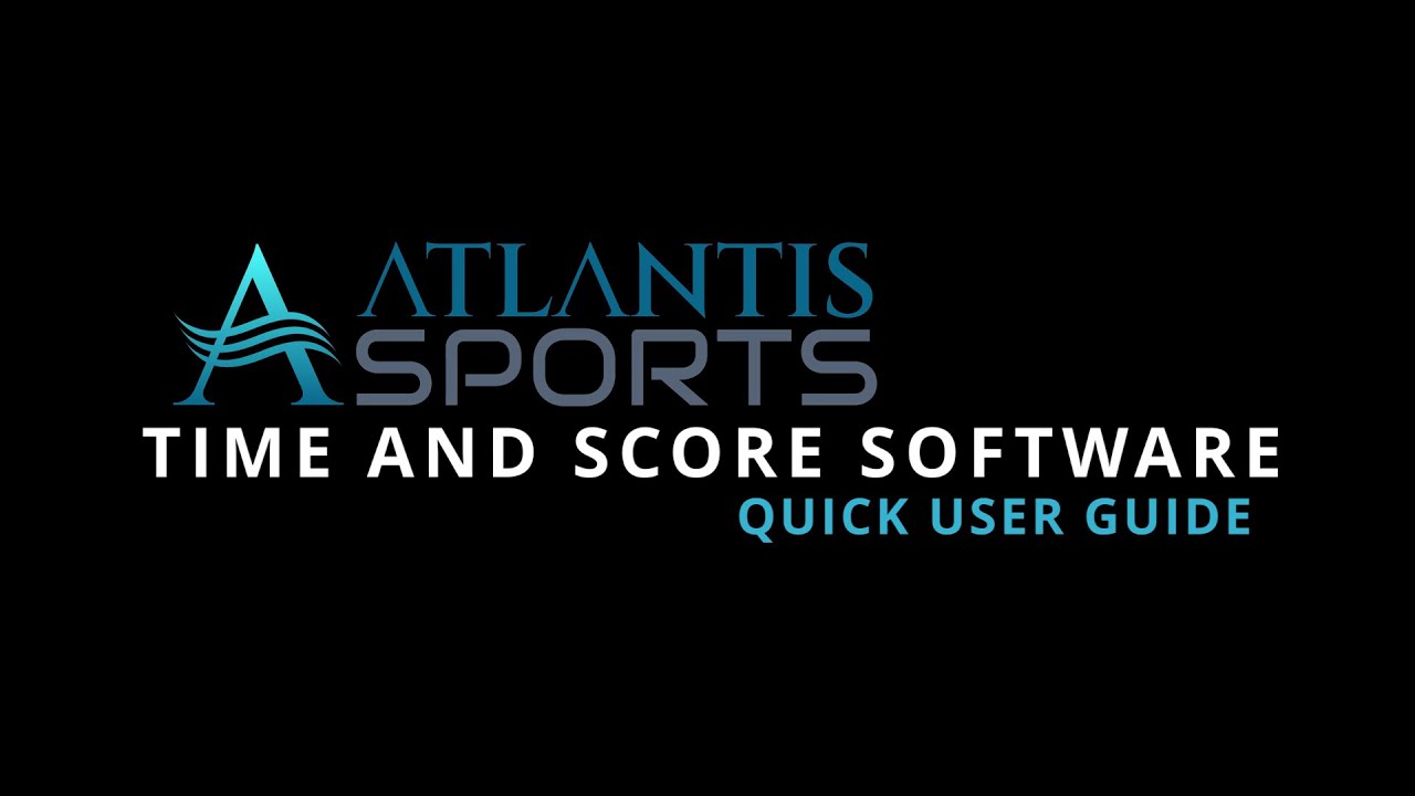 Atlantis Sports Time and Score System Quick Guide - YouTube