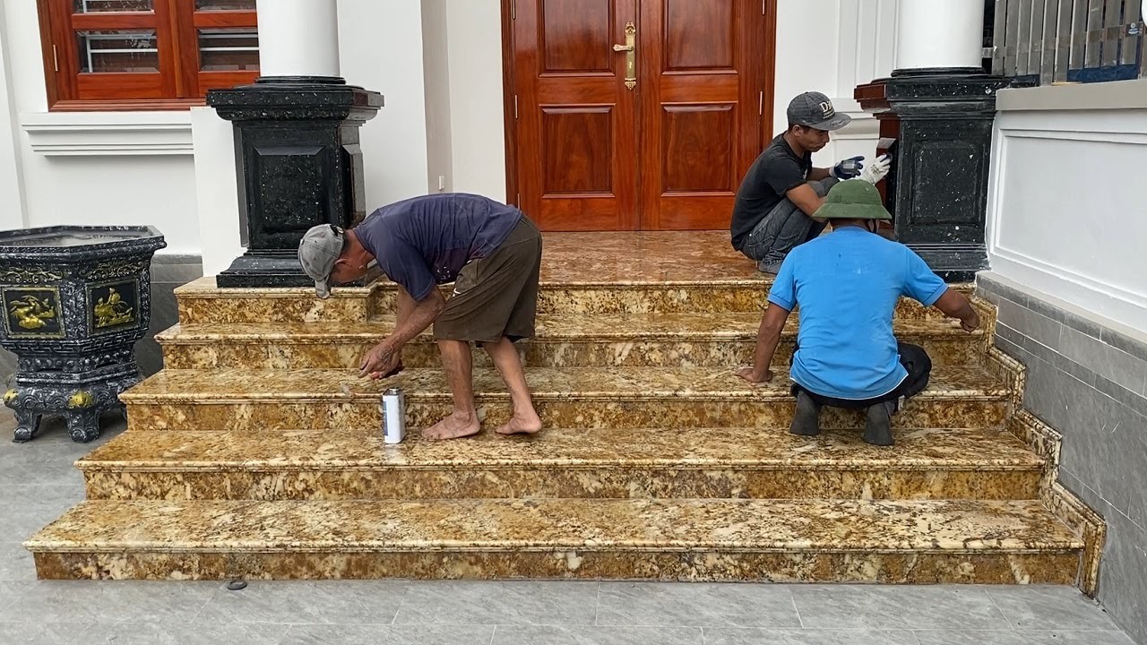 Excellent Techniques Construction and Install Quartz Stone Very Big on ...