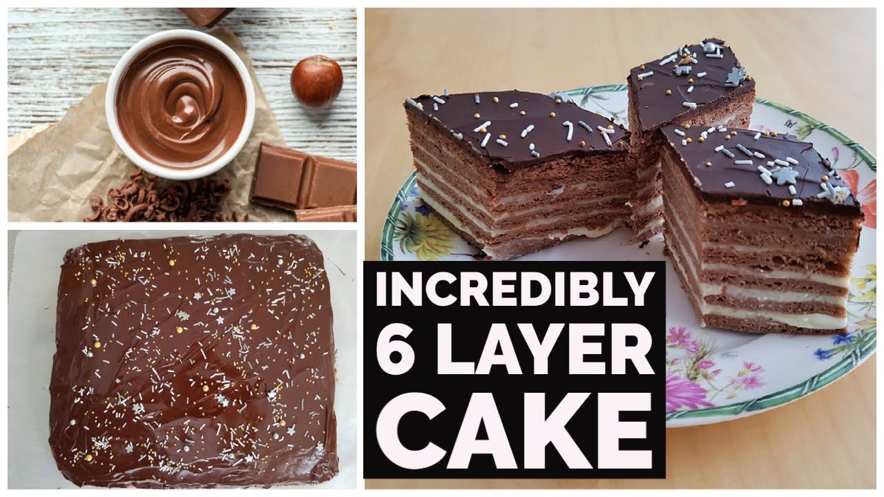 6 Layer Chocolate Cake Recipe, how to video - YouTube