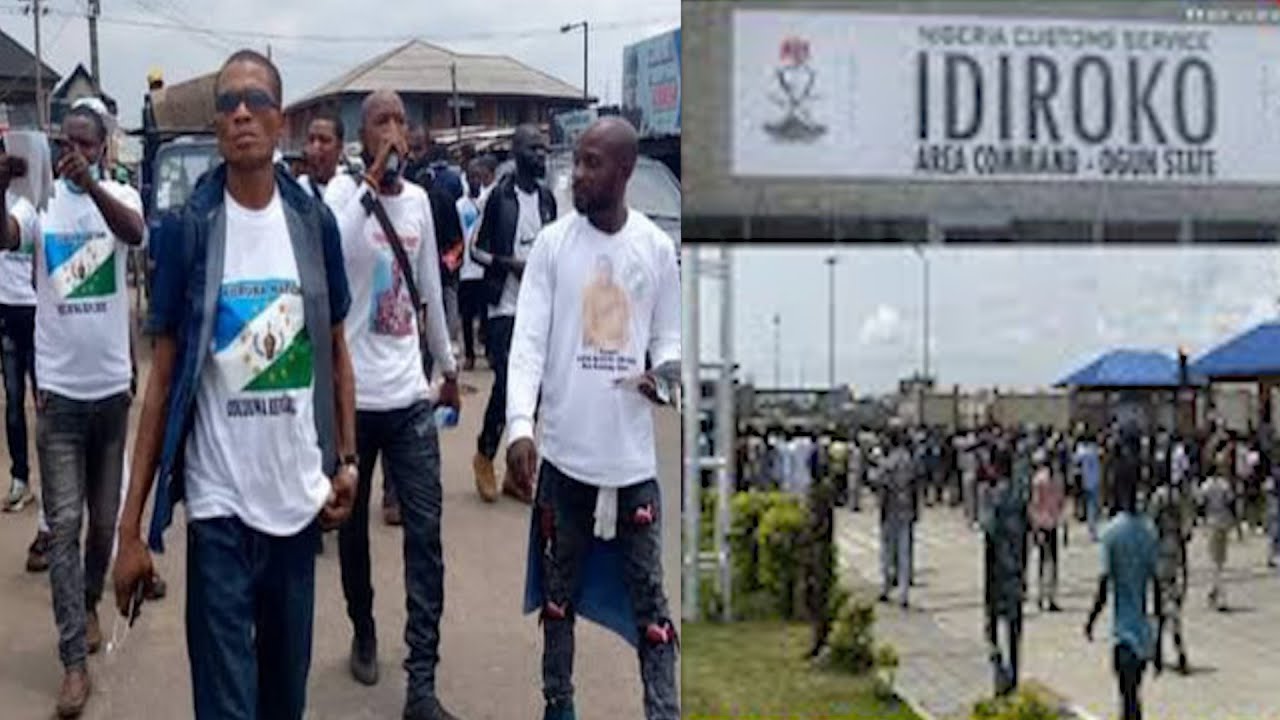 SEE HOW IDIROKO BORDER WAS OPEN BY ANGRY YOUTH - YouTube