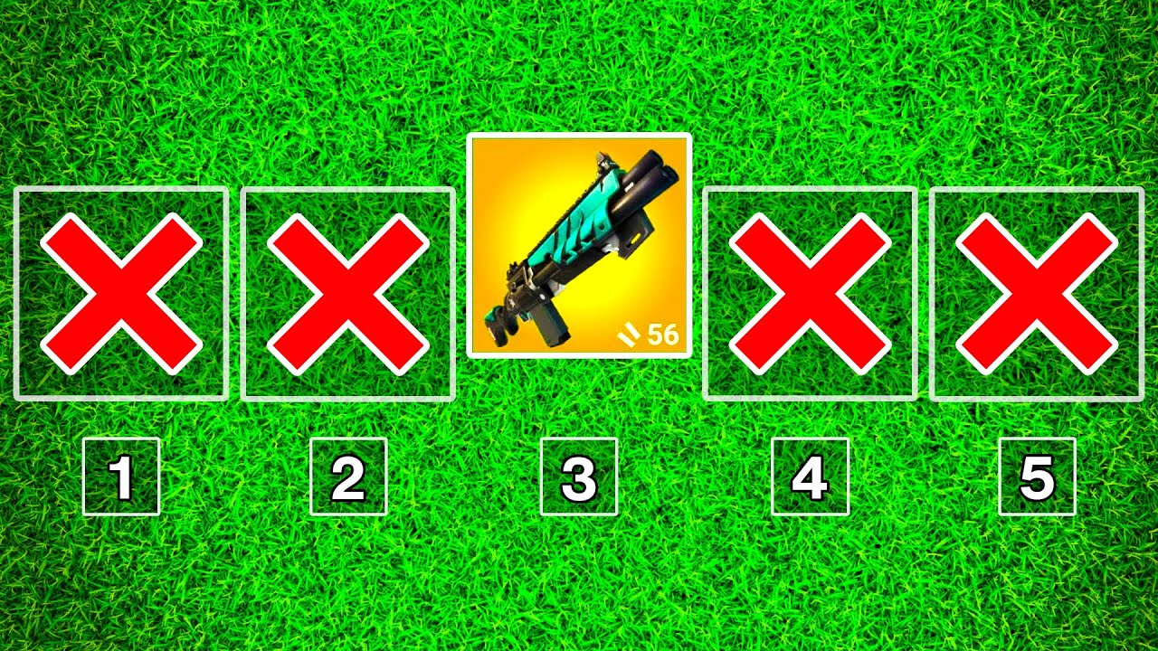 Beating Fortnite With One Slot - YouTube