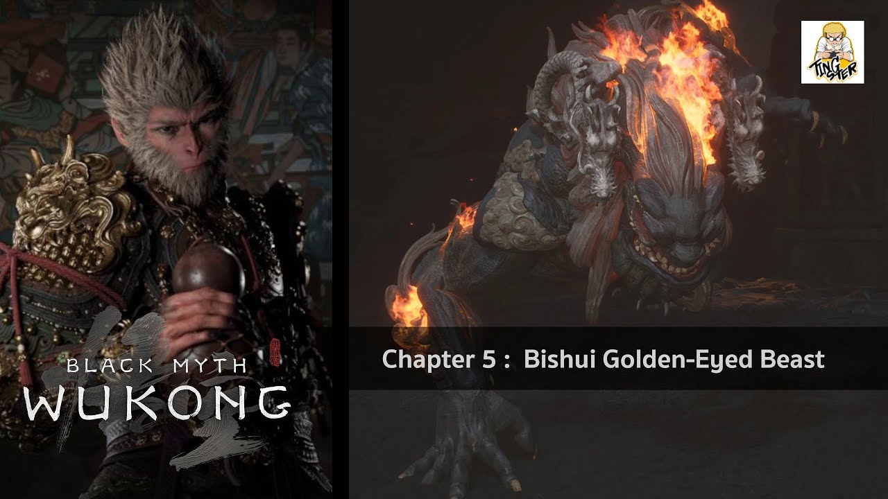 Black Myth: Wukong : Chapter 5 - Bishui Golden-Eyed Beast - YouTube