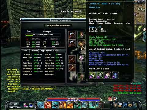 Justac Archlord Dragonscion items - YouTube